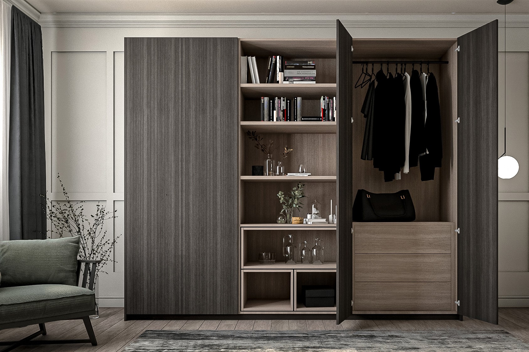 Contemporary Fitted Wardrobes by On-Trend.